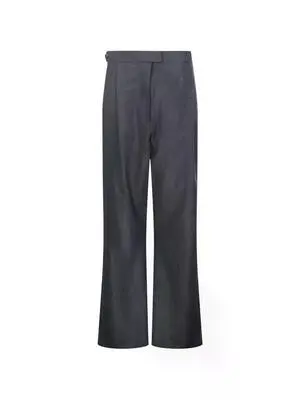 LITKOVSKA Frayed-edge Wide-leg Trousers