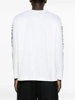 Simone Rocha Dim Sum Graphic-print Long-sleeve T-shirt - White