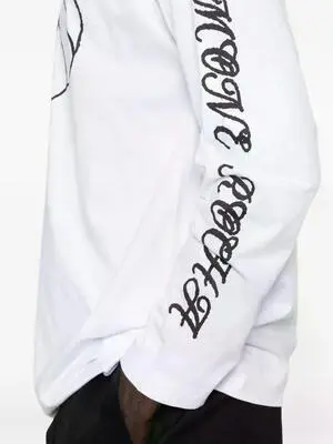 Simone Rocha Dim Sum Graphic-print Long-sleeve T-shirt - White