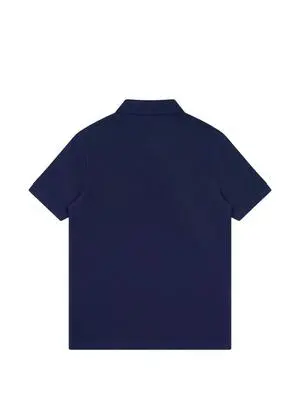 Comme Des Garçons X Fred Perry Patchwork-design Polo Shirt - Blue