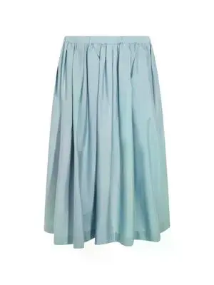 NINE:INTHE:MORNING Pleated Flared Midi Skirt