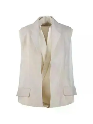 LITKOVSKA Notched Lapel Sleeveless Jacket