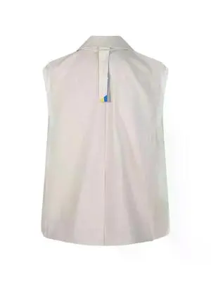 LITKOVSKA Notched Lapel Sleeveless Jacket