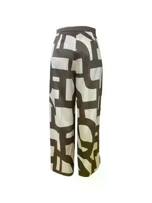 Marella Geometric-print Palazzo Pants