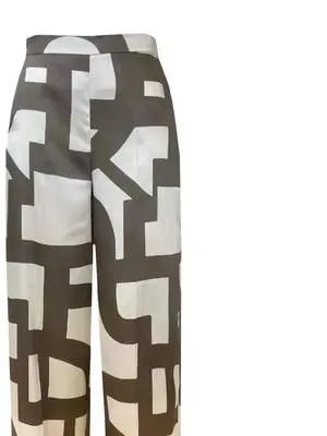 Marella Geometric-print Palazzo Pants