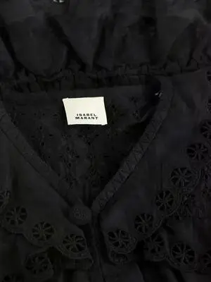 Isabel Marant Étoile Broderie-anglaise Ruffled Blouse - Black