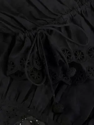Isabel Marant Étoile Broderie-anglaise Ruffled Blouse - Black