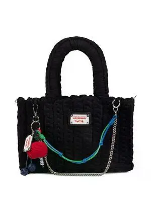 CHARLES JEFFREY Nana Apple-charm Tote Bag - Black