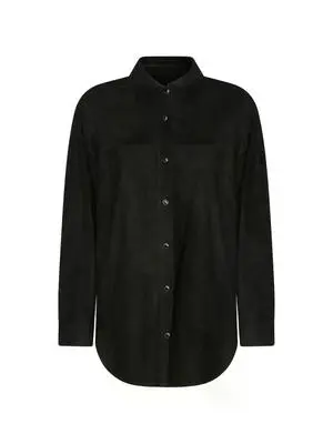SALVATORE SANTORO Fringed Suede Jacket - Black