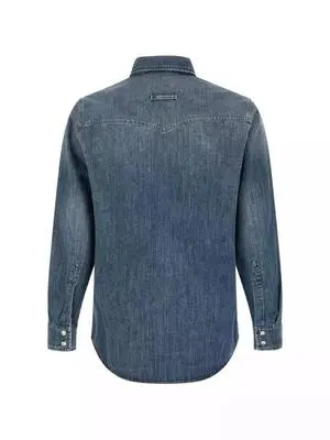 DEPARTMENT 5 Gospel Western-style Denim Shirt - Blue