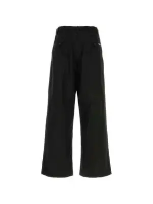 Balenciaga Wide-leg Drawstring Trousers - Black
