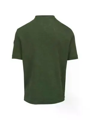 Moncler Buttoned Band-collar Polo Shirt