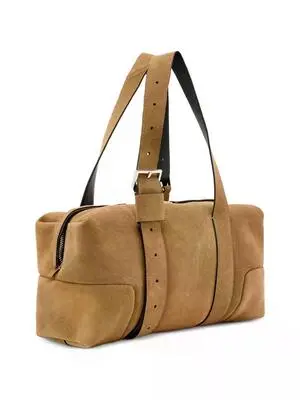 ALLSAINTS Ares Buckle-detail Shoulder Bag - Brown
