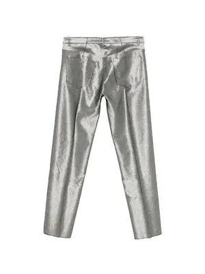 SAPIO Metallic-finish Pressed-crease Trousers