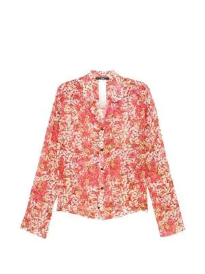 SAPIO Floral-print Chiffon Shirt