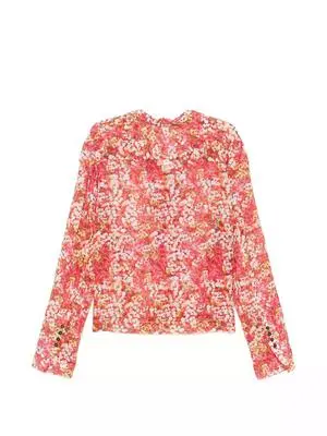 SAPIO Floral-print Chiffon Shirt