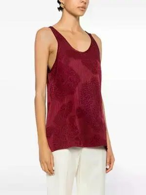 Chloé Floral-jacquard Tank Top