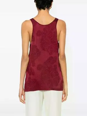 Chloé Floral-jacquard Tank Top