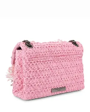 Kurt Geiger Kensington Mini Woven Convertible Crossbody - Pink