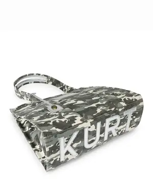Kurt Geiger Southbank Large Camo Tote - Open Green