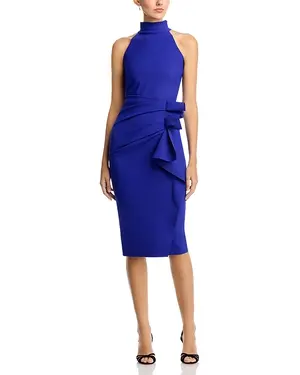 Chiara Boni La Petite Robe Gudrum Ruffled Sheath Dress - Blue Violet