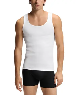BOSS Pack Of 3 Ribbed Classic Fit Tank Tops - Open Miscellaneous