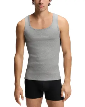 BOSS Pack Of 3 Ribbed Classic Fit Tank Tops - Open Miscellaneous