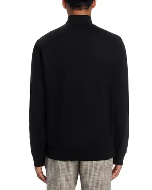 BOSS H-stimmann Quarter Zip Sweater - Black