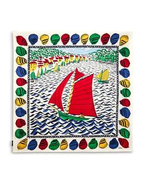 Echo Sail Away Silk Square Scarf - Multi