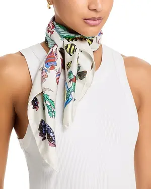 Echo Lost At Sea Series Silk Scarf - Multi