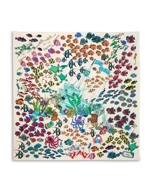 Echo Lost At Sea Series Silk Scarf - Multi