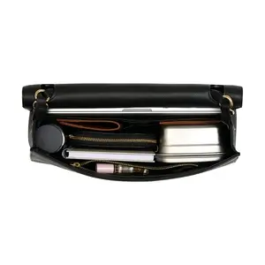BY BANOO Signature Briefcase - Black/gold