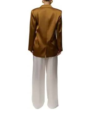 JLUXLABEL Oversized Satin Blazer
