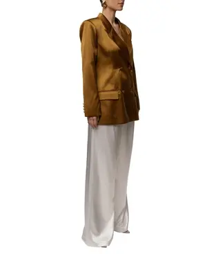 JLUXLABEL Oversized Satin Blazer