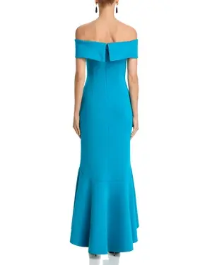 Eliza J Off-the-shoulder Hi-lo Dress