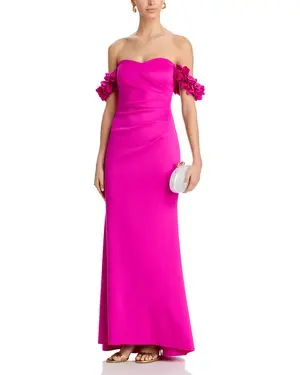 Eliza J Strapless Mermaid Gown