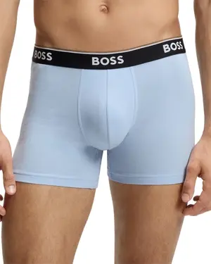 BOSS Power Boxer Briefs, Pack Of 3 - Open Blue