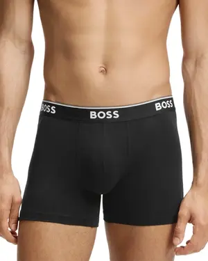 BOSS Power Boxer Briefs, Pack Of 3 - Open Blue