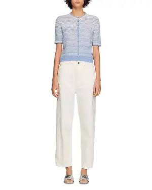 Sandro Davine Decorative Knit Cardigan