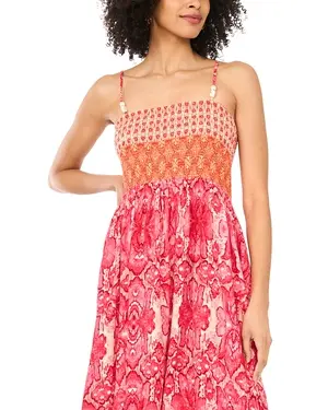 Vince Camuto Smocked Bodice Maxi Dress