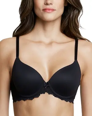 DOMINIQUE INTIMATES Lacee Everyday Lace Contour T-shirt Bra - Black