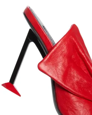 Givenchy Boudoir Bow Mule Sandals - Vermillon