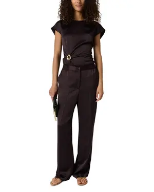 Gerard Darel Amelya Satin Pants - Cinnamon