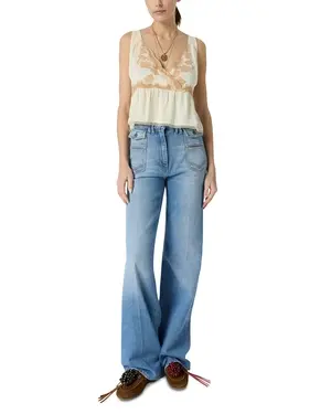 Gerard Darel Celisa Peplum Hem Top