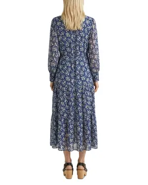 Gerard Darel Ruvia Printed Long Sleeve Shirtdress