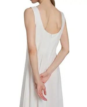 Santorelli Pagina Sleeveless Maxi Dress - Ivory