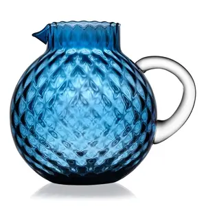 IVV Industria Vetraria Valdarnese Glu Ball Pitcher - Blue