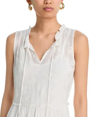 Johnny Was Susila Midi Tiered Dress