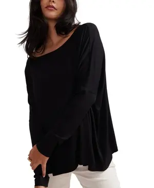 Hatch Collection Longsleeve Maternity Tee - Black