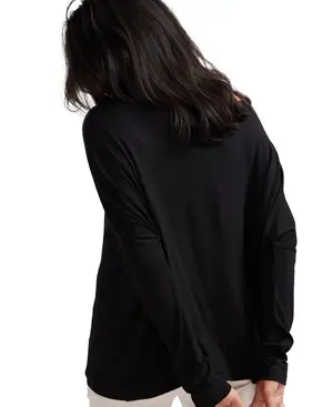 Hatch Collection Longsleeve Maternity Tee - Black